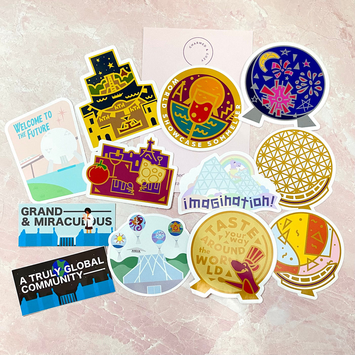 Epcot Sticker Pack – Charmed & Cozy