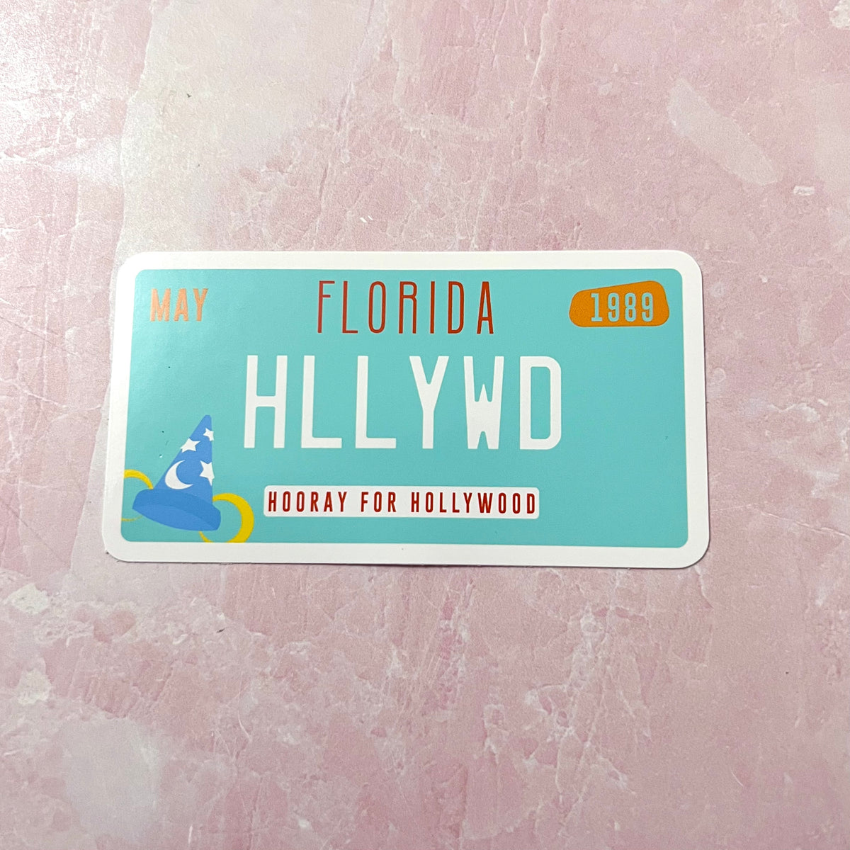 Hollywood License Plate Sticker – Charmed & Cozy