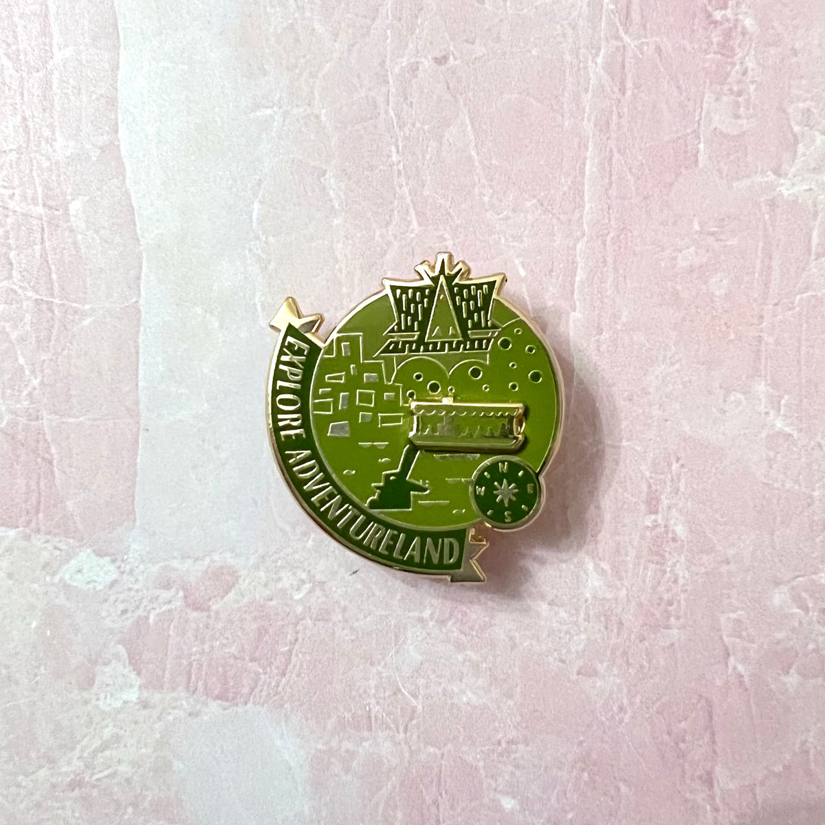 Explore Adventureland Interactive Sliding Enamel Pin – Charmed & Cozy