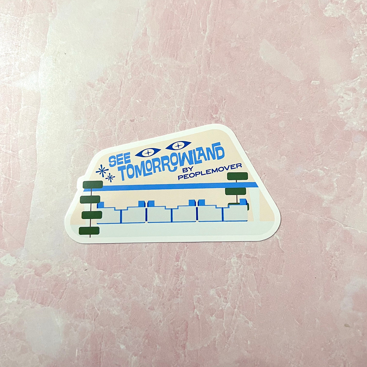 Tomorrowland Peoplemover Sticker – Charmed & Cozy