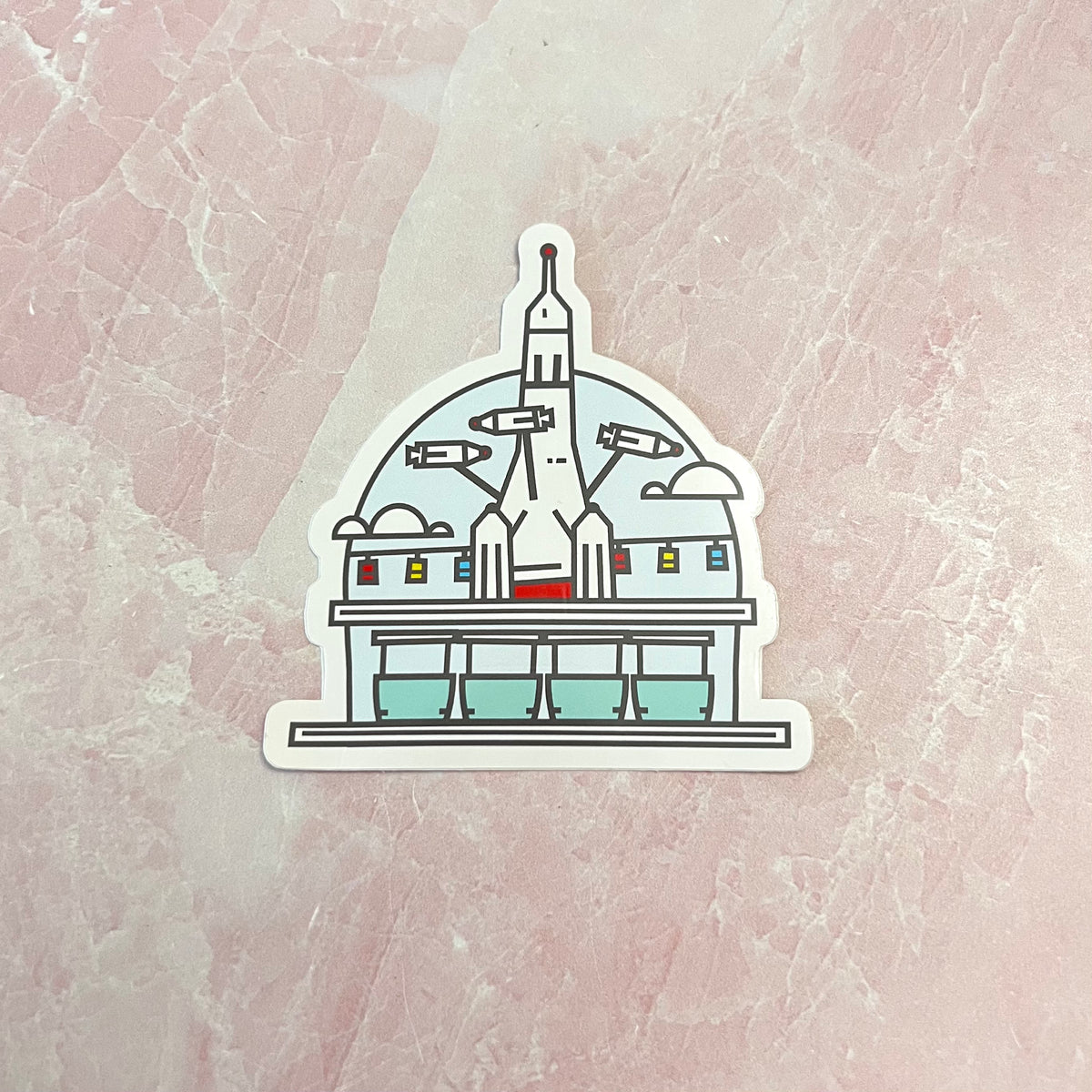 Vintage Tomorrowland sticker – Charmed & Cozy